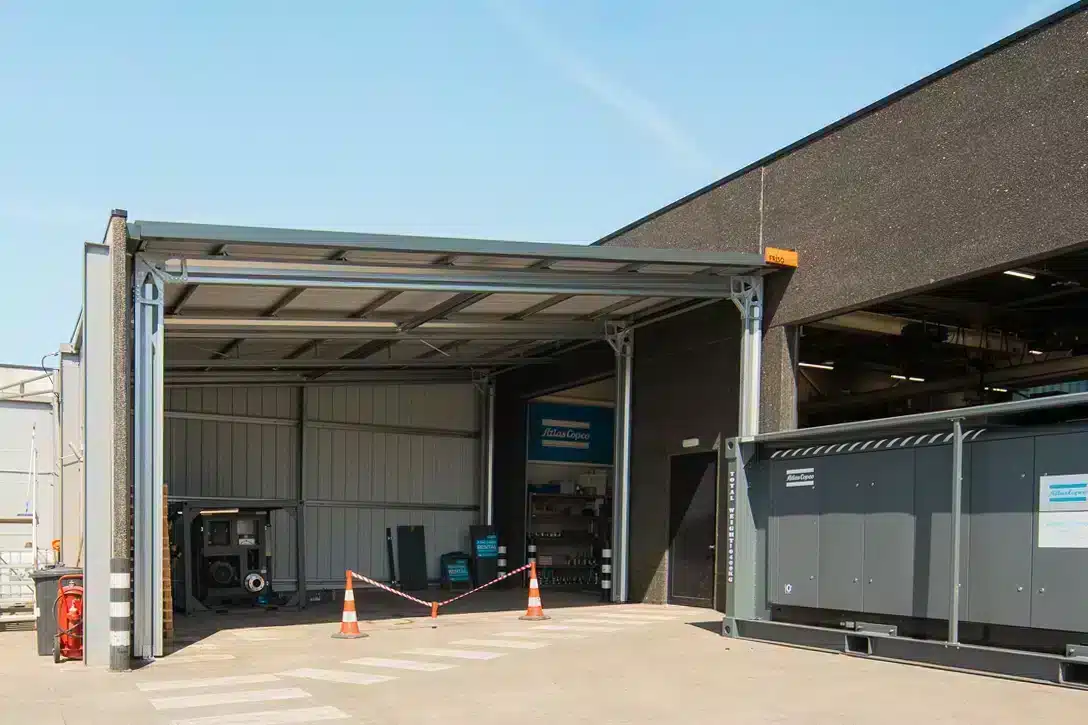 Canopies For Sustainable Solutions At Atlas Copco I Frisomat